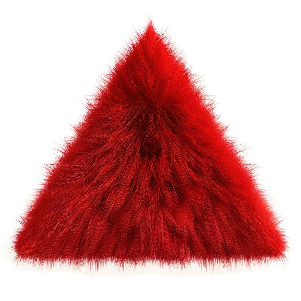 Red furry triangle illustration | Free Photo Illustration - rawpixel