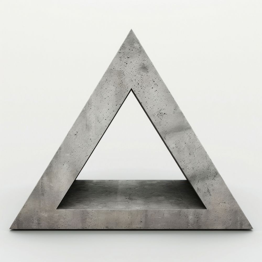 Concrete triangle minimalist geometric design | Free Photo Illustration ...