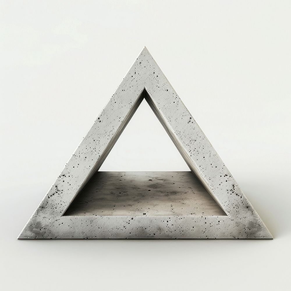 Concrete triangular shelf minimalist design | Free Photo Illustration ...