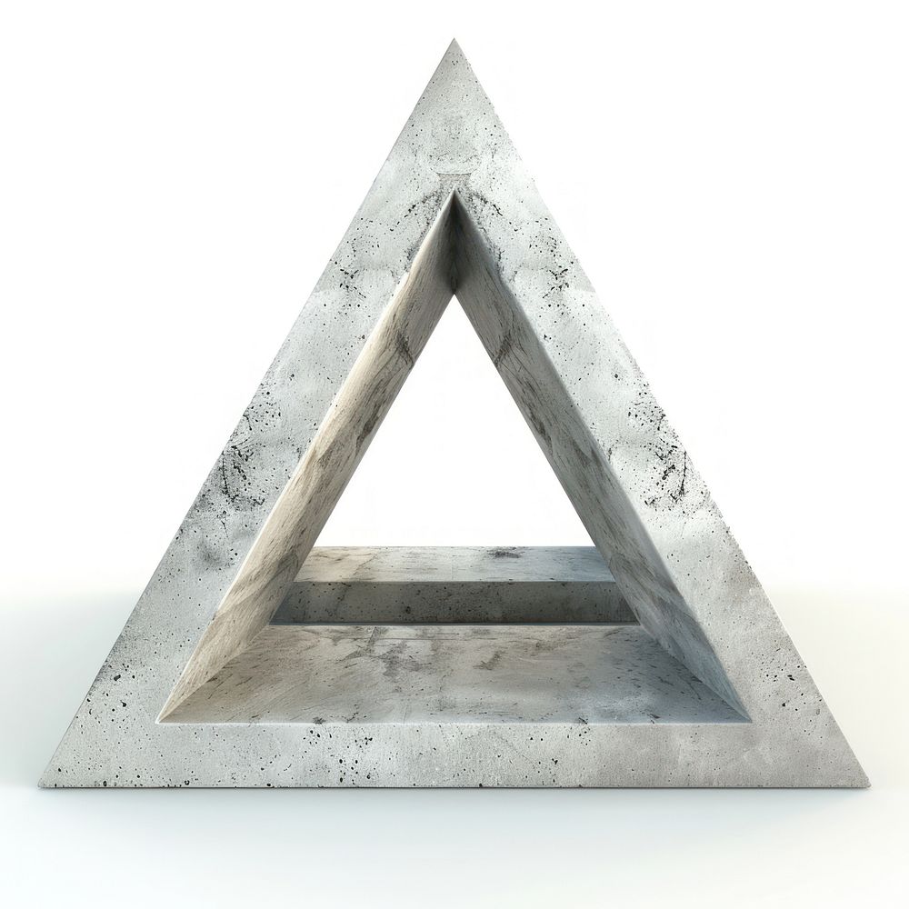 Concrete triangular geometric modern design | Free Photo Illustration ...