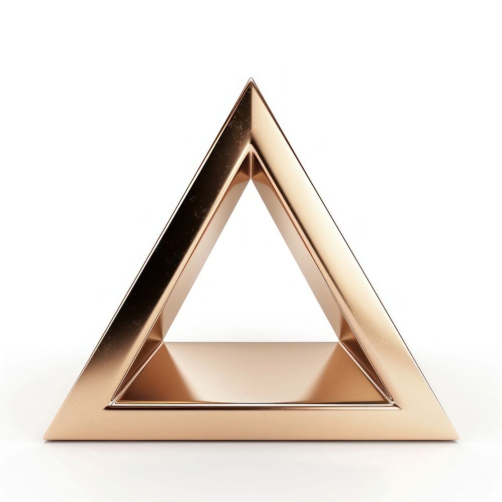 Golden geometric triangle art | Free Photo Illustration - rawpixel