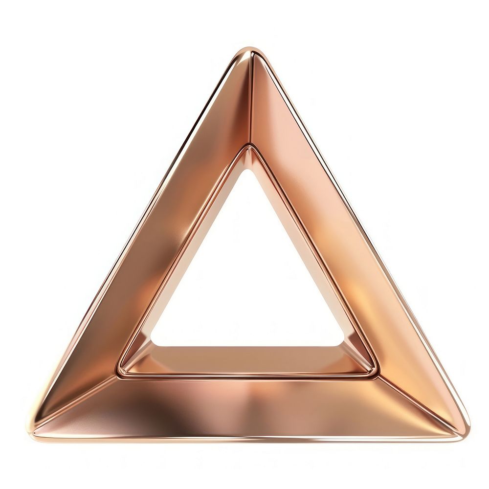 Golden metallic triangular shape | Free Photo Illustration - rawpixel