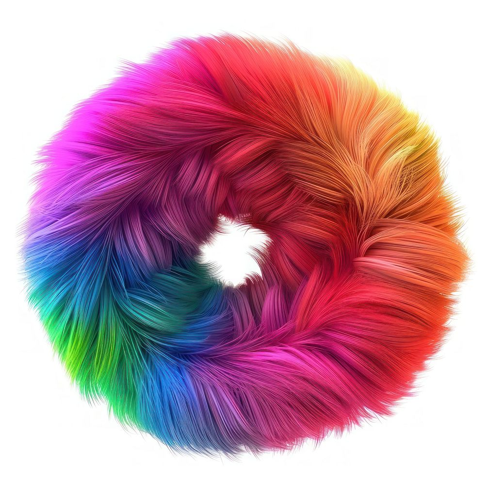 Colorful fur circle illustration | Free Photo Illustration - rawpixel
