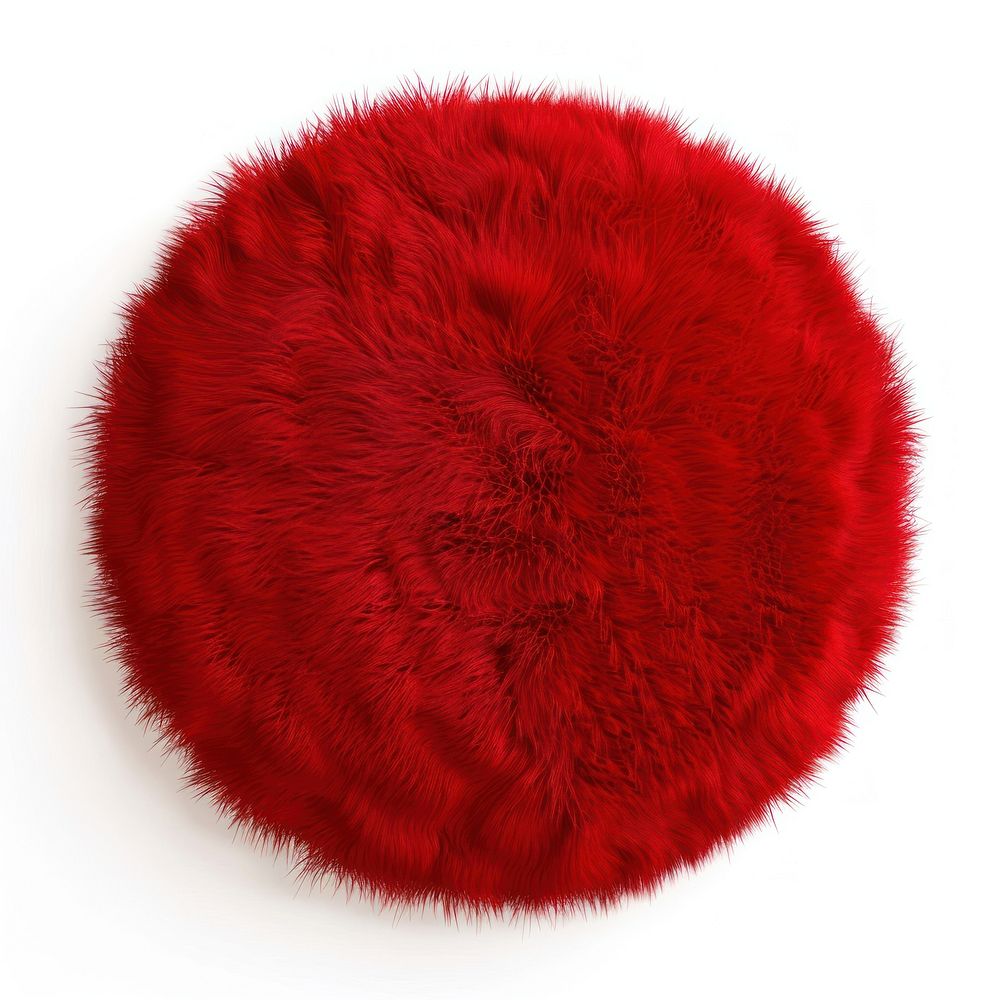 Fluffy red round fur texture | Free Photo Illustration - rawpixel