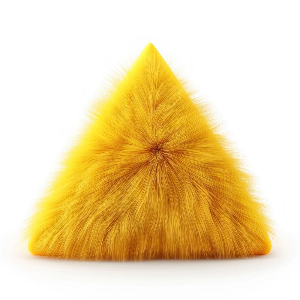 Furry yellow pyramid illustration | Free Photo Illustration - rawpixel