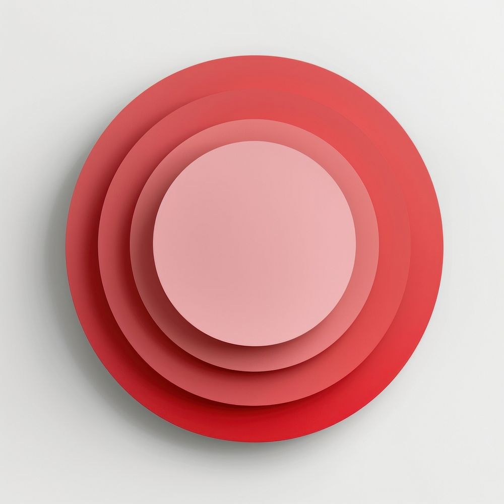 Abstract red gradient circles | Free Photo Illustration - rawpixel