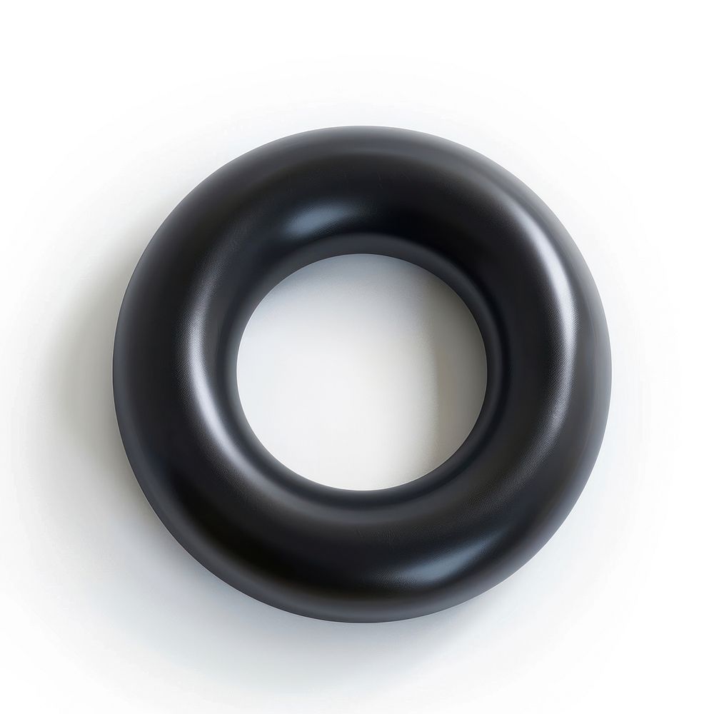 Sleek black 3D torus shape | Free Photo Illustration - rawpixel