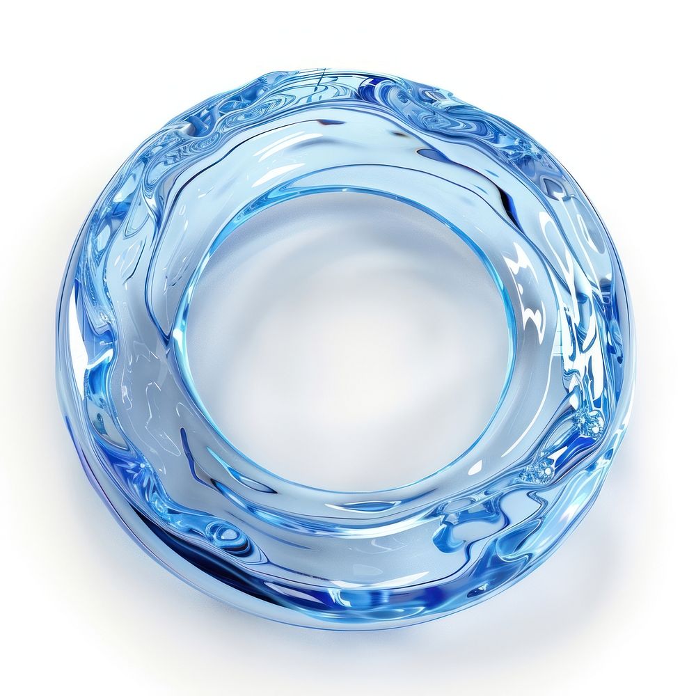 Abstract blue glass ring | Free Photo Illustration - rawpixel