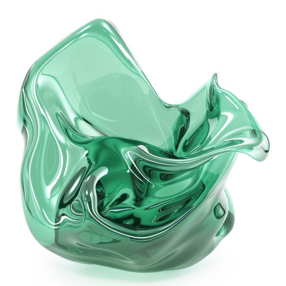 Abstract green glass sculpture art | Free Photo Illustration - rawpixel