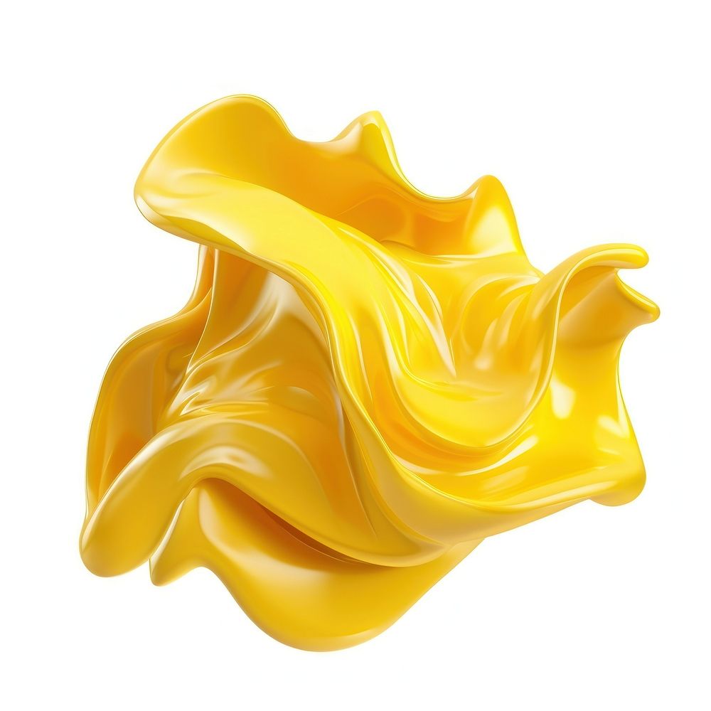 Abstract yellow fluid shape | Free Photo Illustration - rawpixel