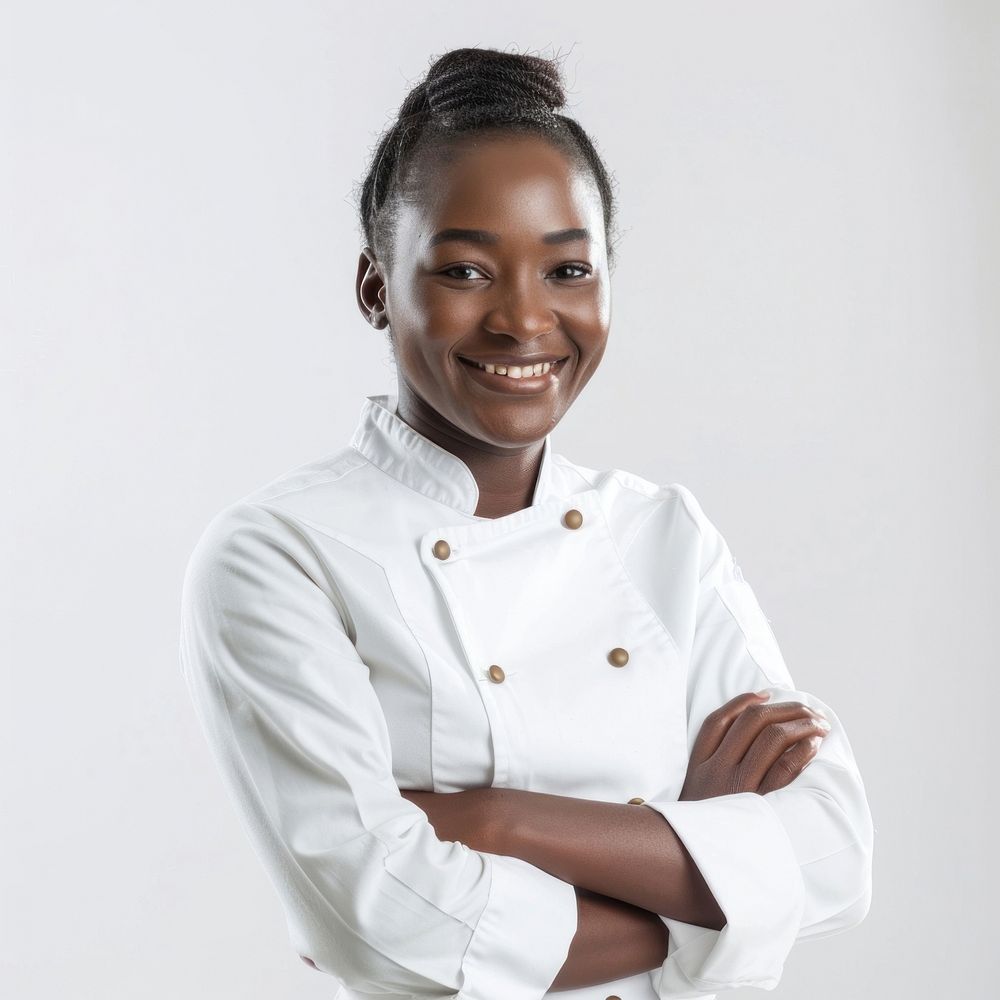 African female chef happy dimples | Free Photo - rawpixel