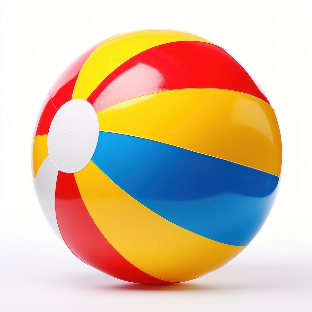 Colorful inflatable beach ball fun | Free Photo - rawpixel