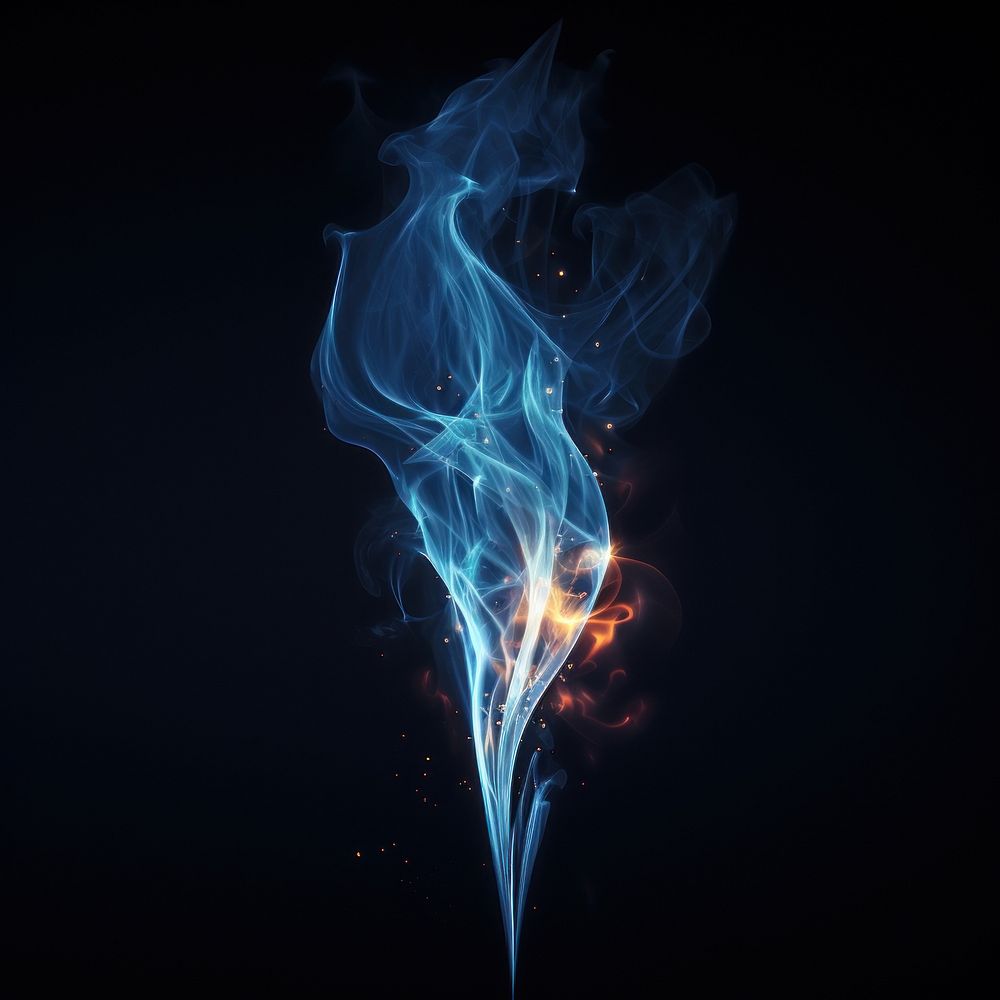Abstract blue flame art | Free Photo - rawpixel
