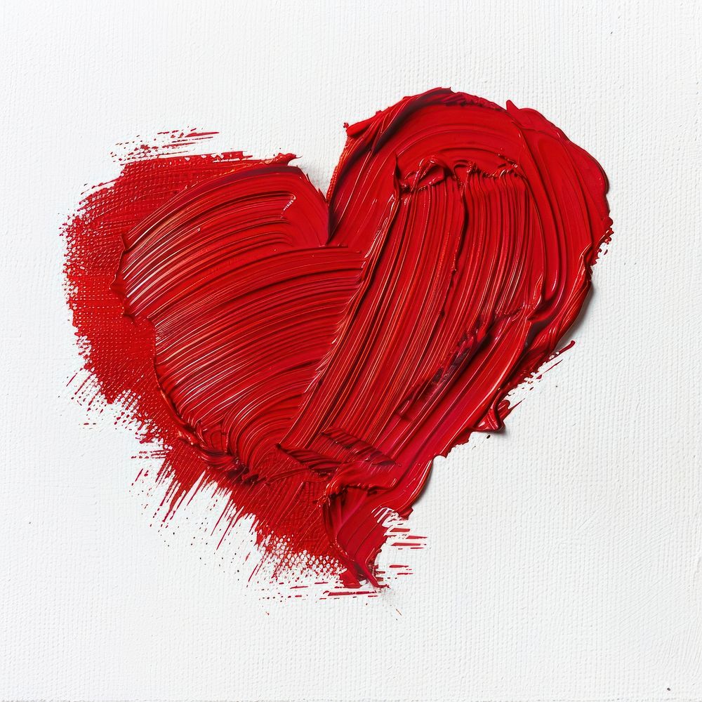 Bold red heart painting | Free Photo - rawpixel