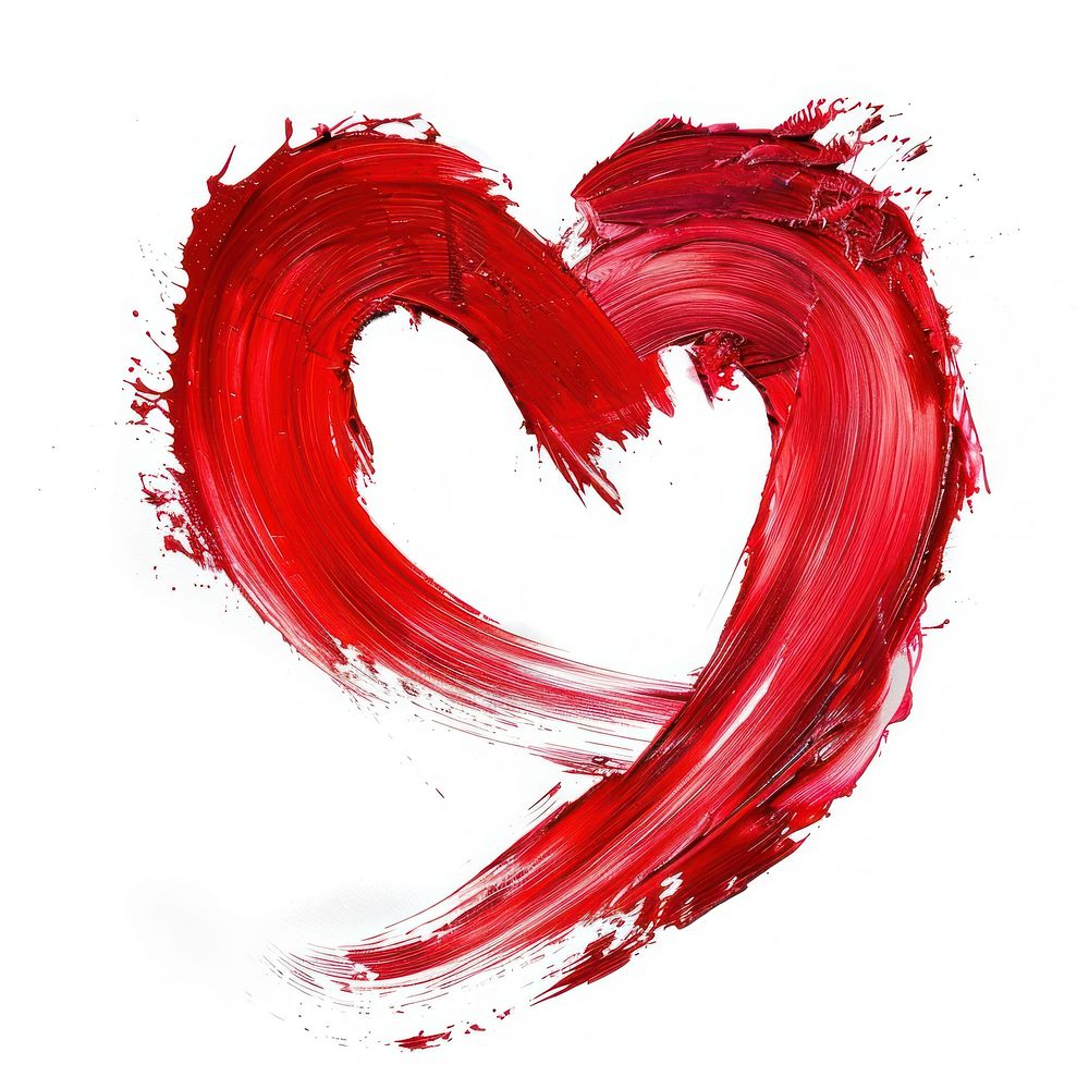 Abstract red heart painting | Free Photo - rawpixel