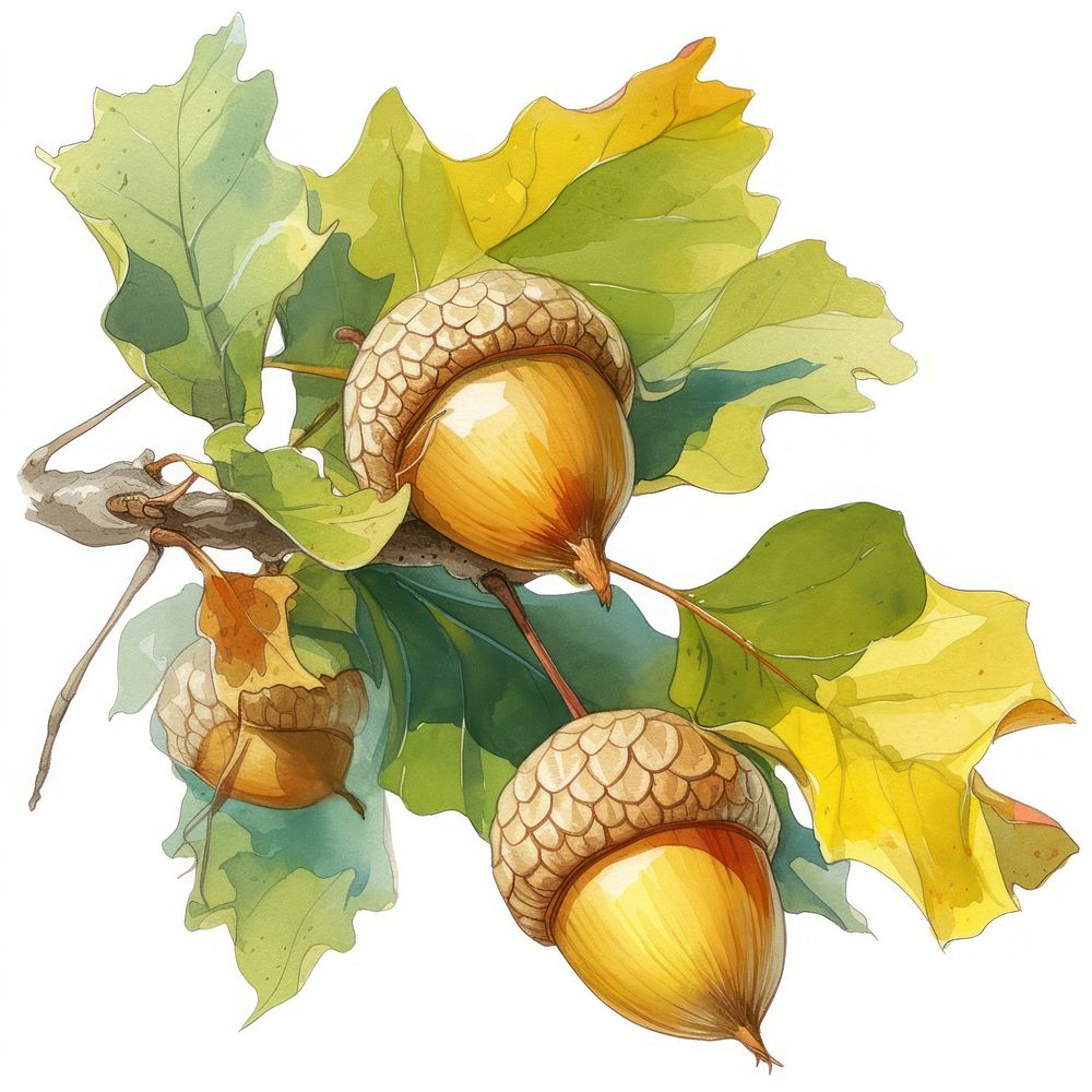 Acorn vegetable produce plant | Free Photo Illustration - rawpixel