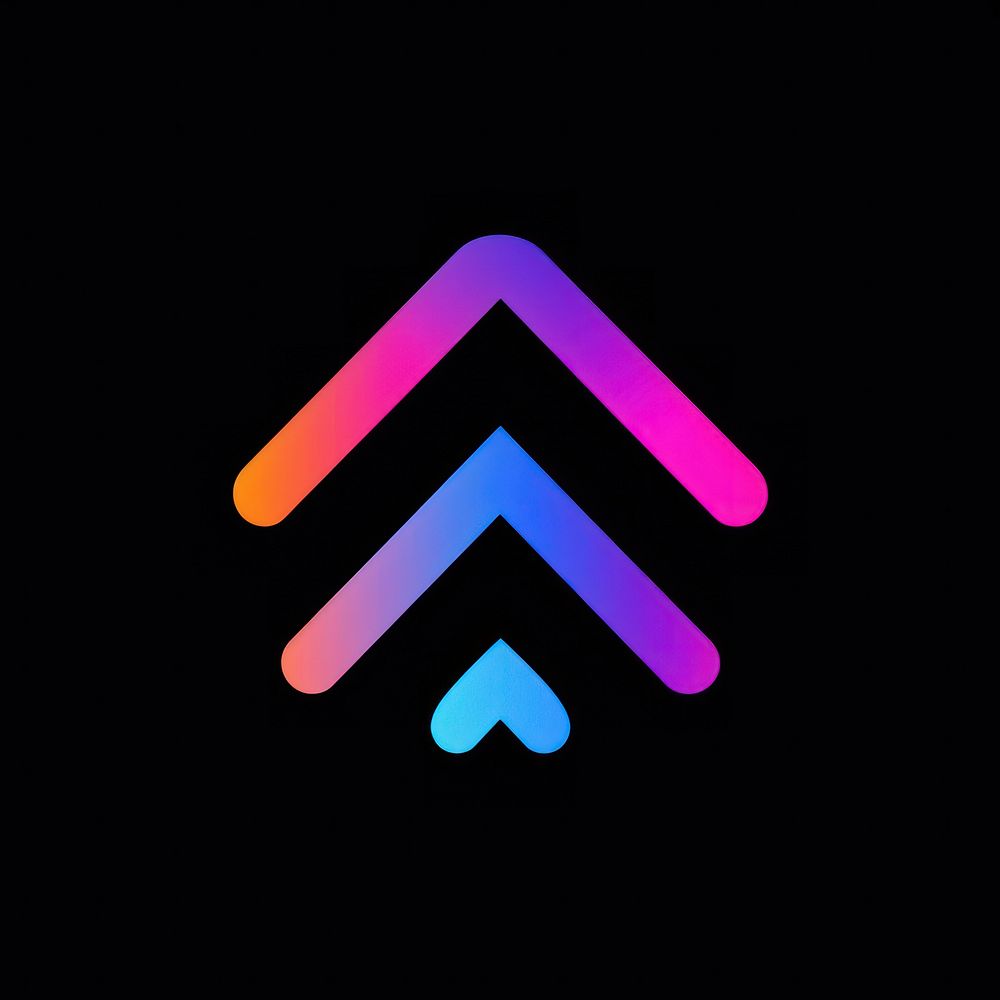 Arrow icon logo symbol light. | Free Photo Illustration - rawpixel