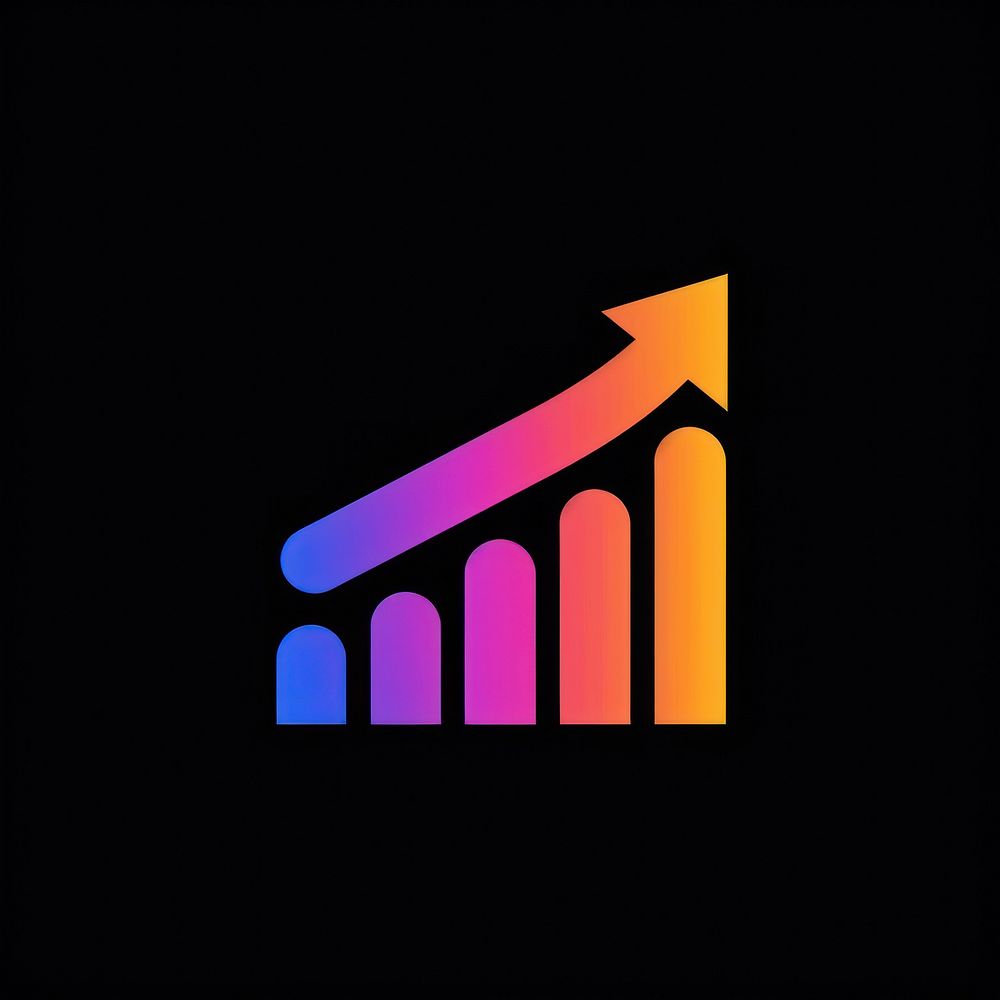 Business chart icon logo purple | Premium Photo Illustration - rawpixel
