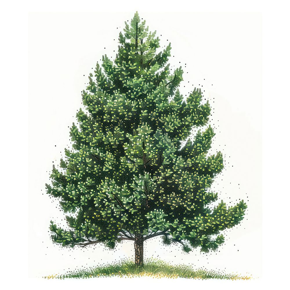 Pine tree christmas festival conifer. | Free Photo Illustration - rawpixel