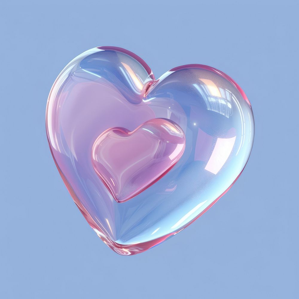 Translucent heart shapes illustration | Free Photo Illustration - rawpixel