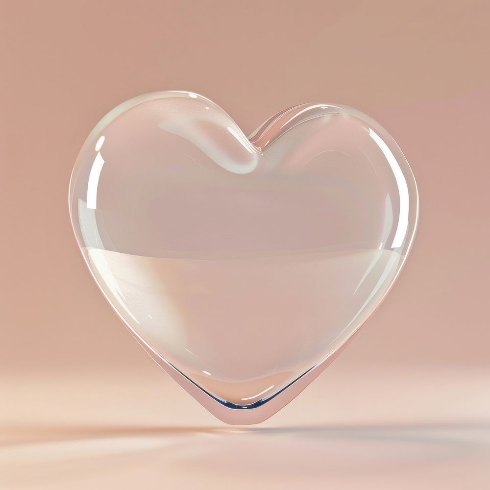 Transparent glass heart illustration | Free Photo Illustration - rawpixel
