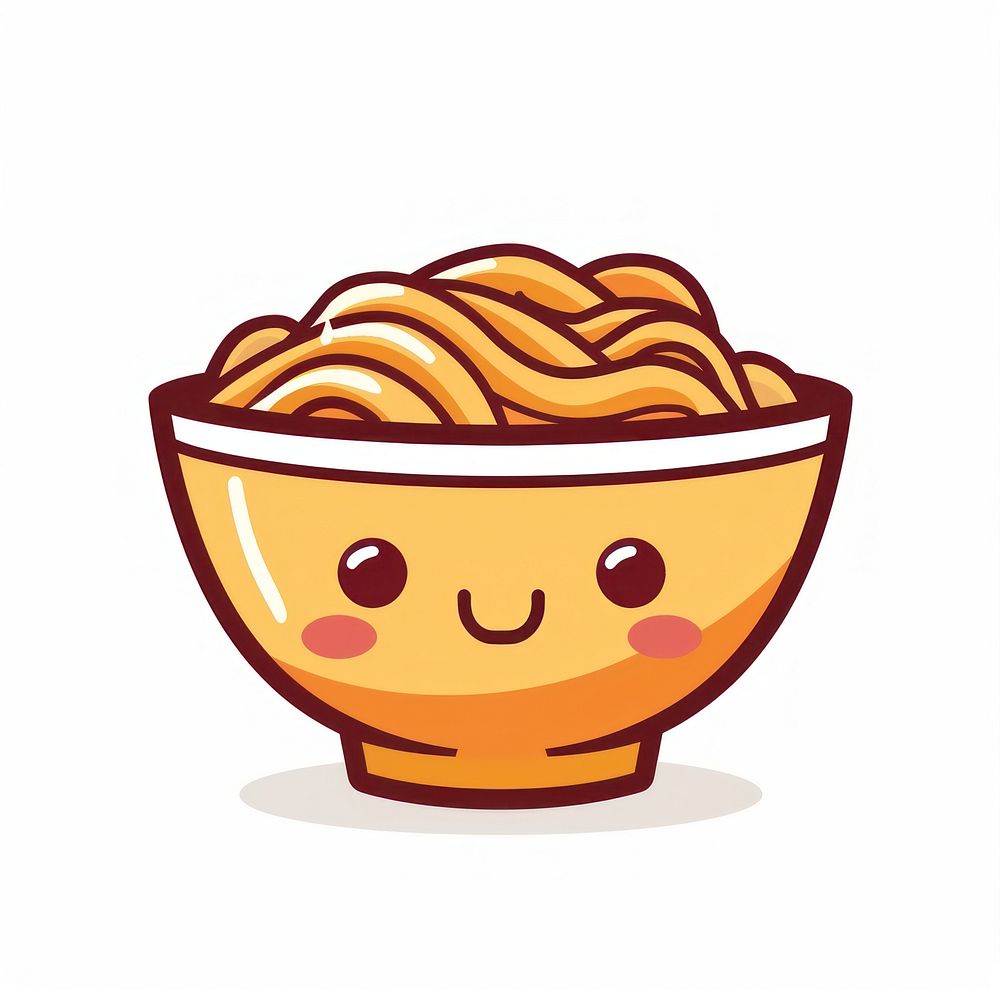 Cute bowl ramen icon ketchup | Free Photo Illustration - rawpixel
