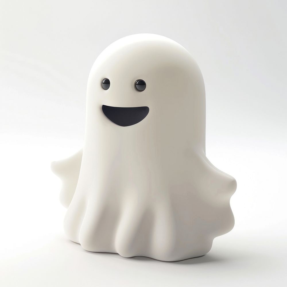 Cute smiling ghost illustration | Free Photo Illustration - rawpixel