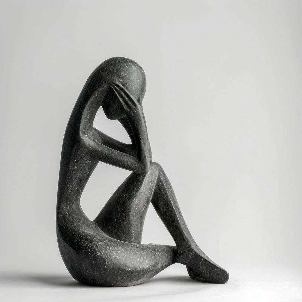 Contemplative abstract stone sculpture art | Free Photo - rawpixel