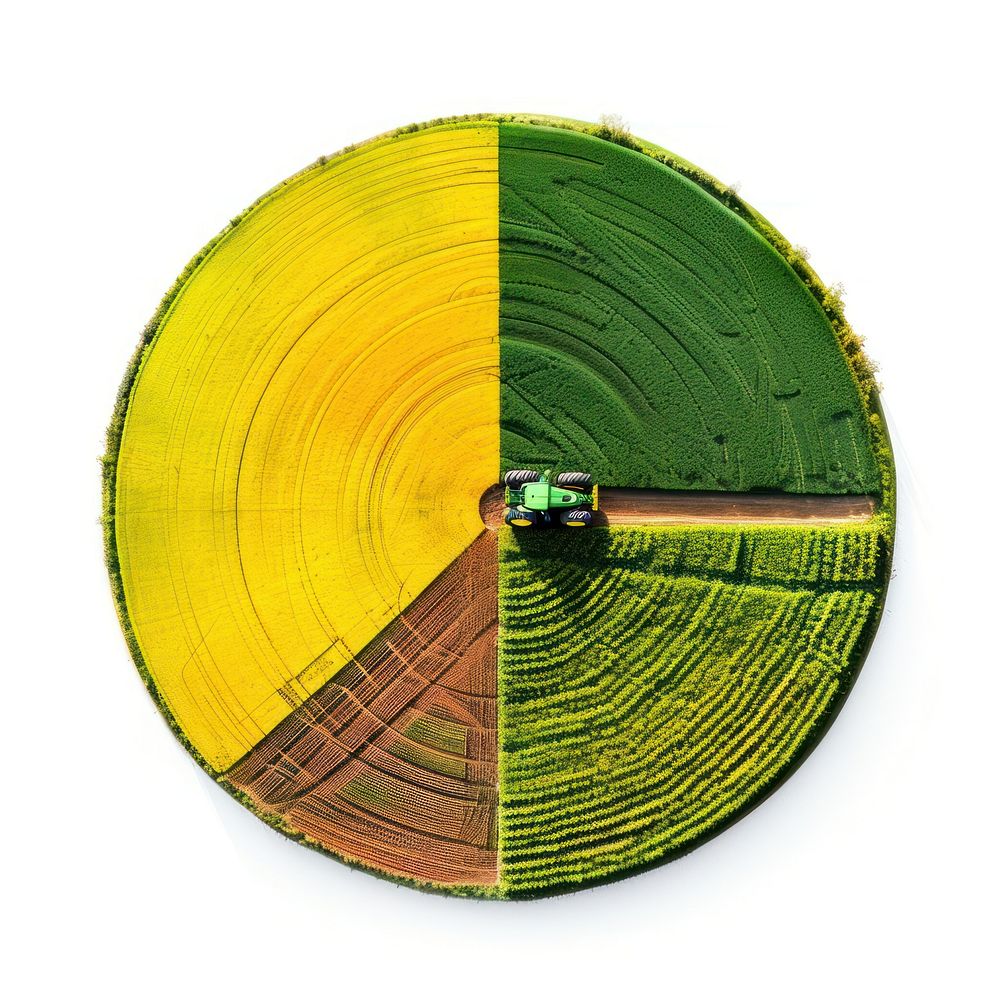 Circular agricultural field drone view | Free Photo - rawpixel