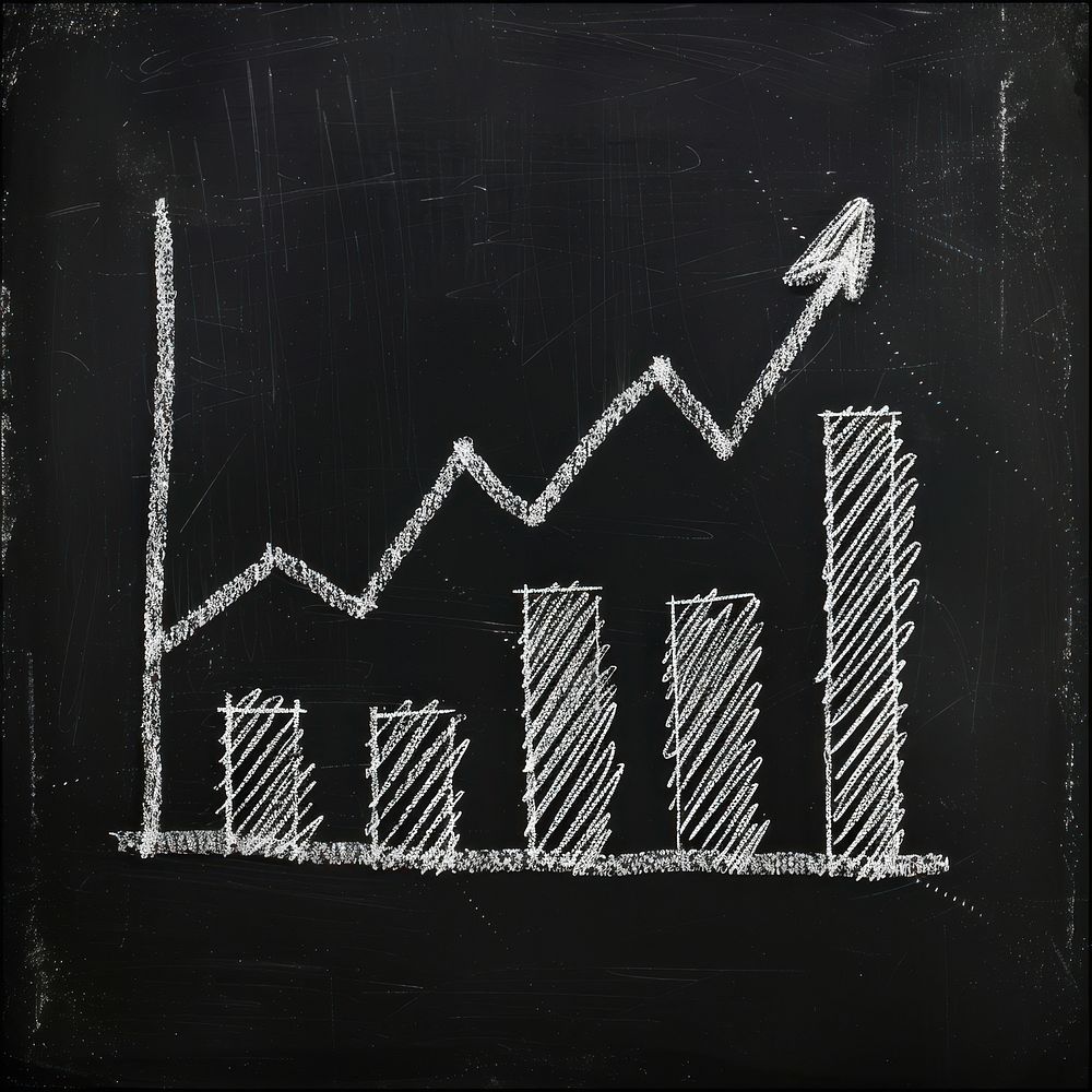 Simple business chart icon text | Free Photo Illustration - rawpixel