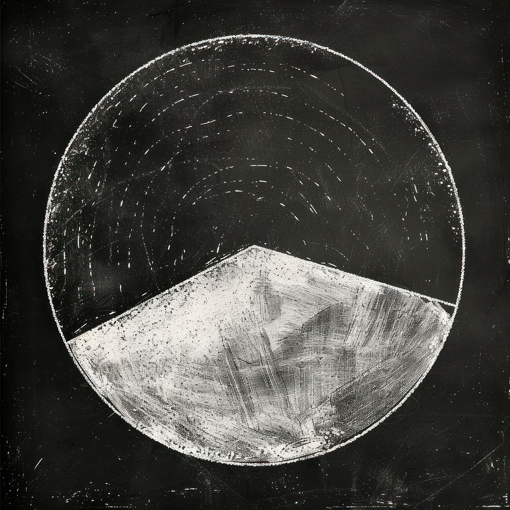 Simple pie chart icon painting | Free Photo Illustration - rawpixel