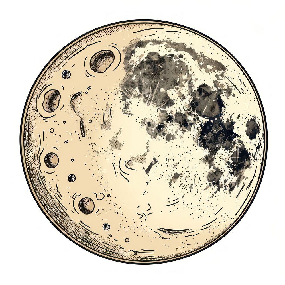 Moon vector cartoon astronomy universe | Free Photo Illustration - rawpixel