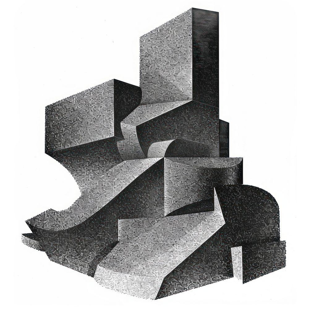 Abstract geometric architectural illustration | Free Photo Illustration ...