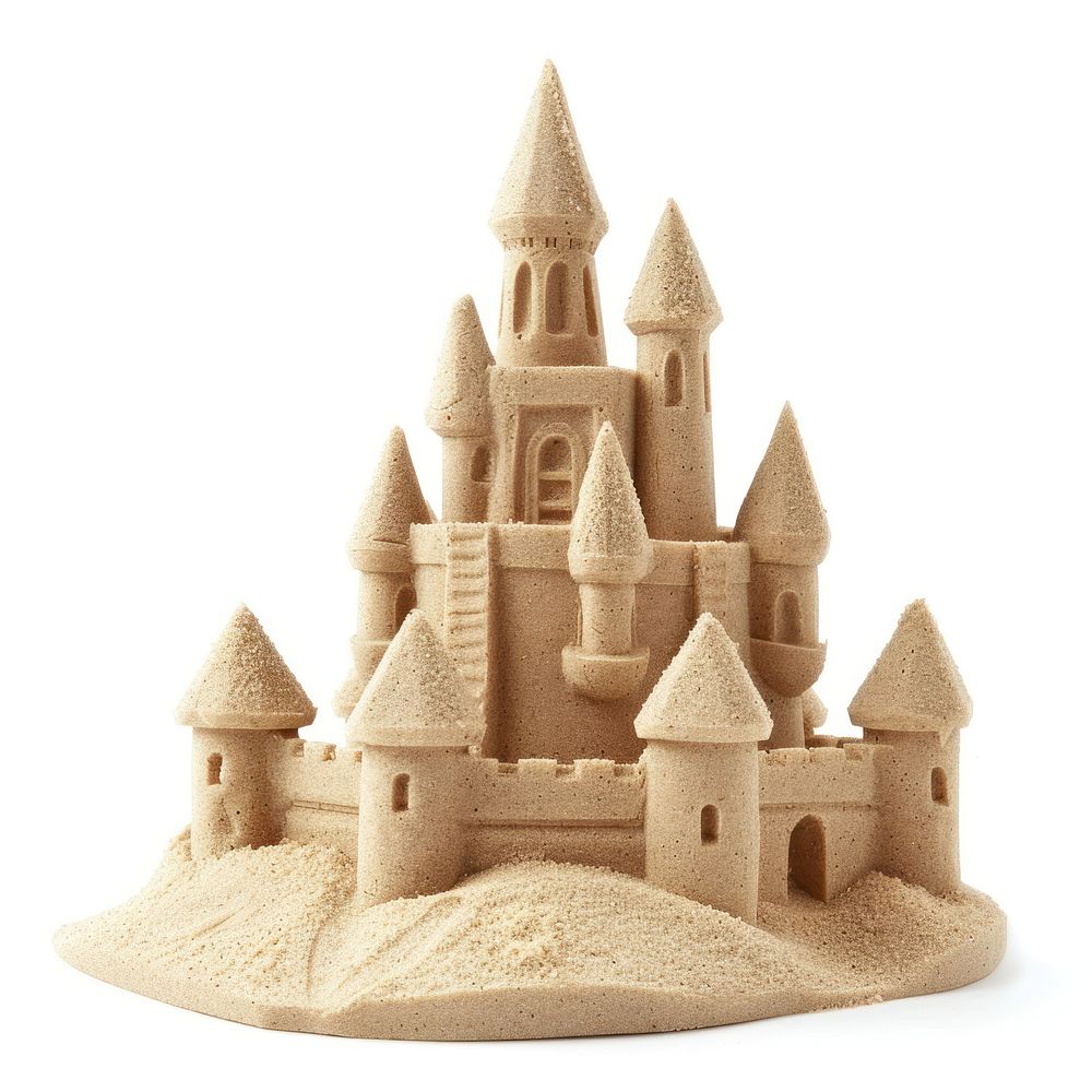 Intricate sandcastle with towers | Free Photo - rawpixel