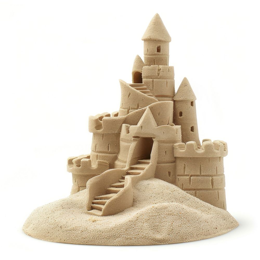 Intricate sandcastle with towers | Premium Photo - rawpixel