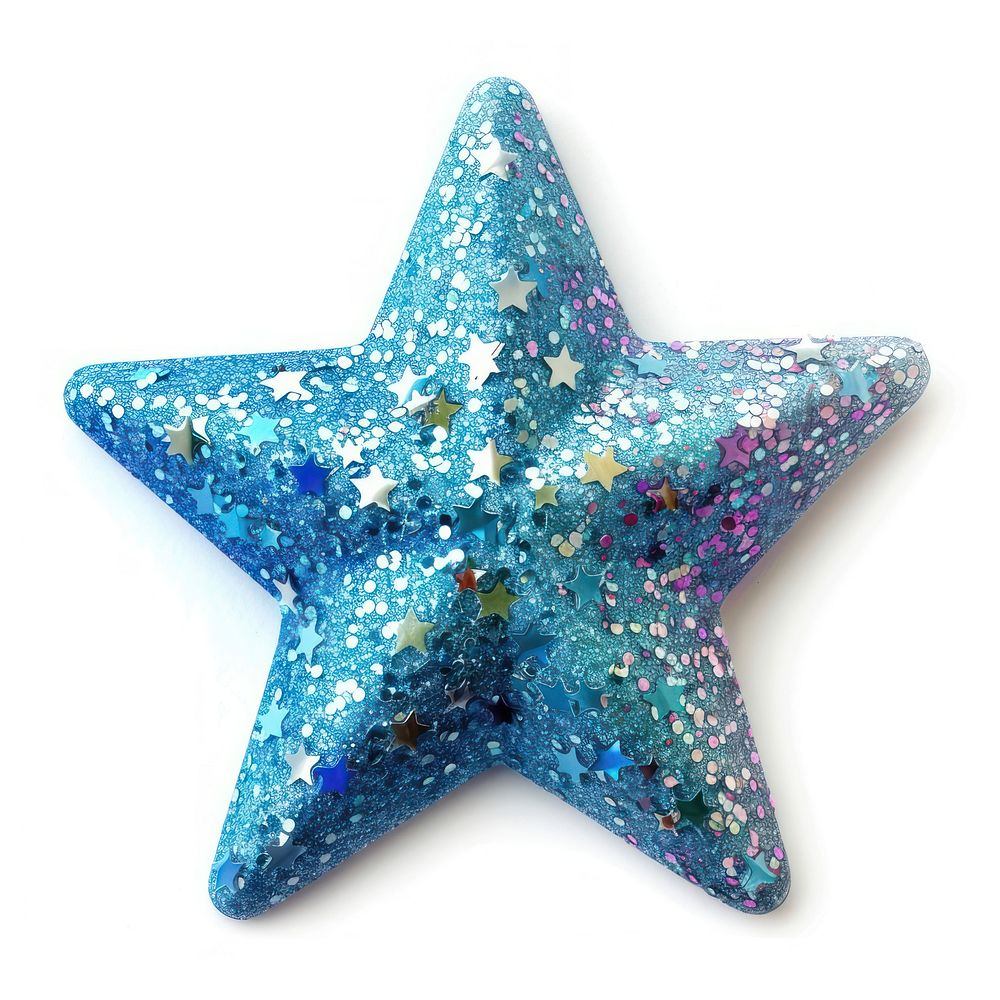 Sparkling blue star decoration | Free Photo - rawpixel