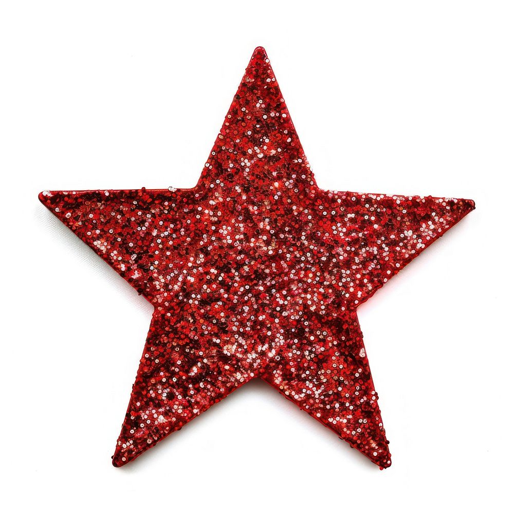 Sparkling red glitter star | Free Photo - rawpixel