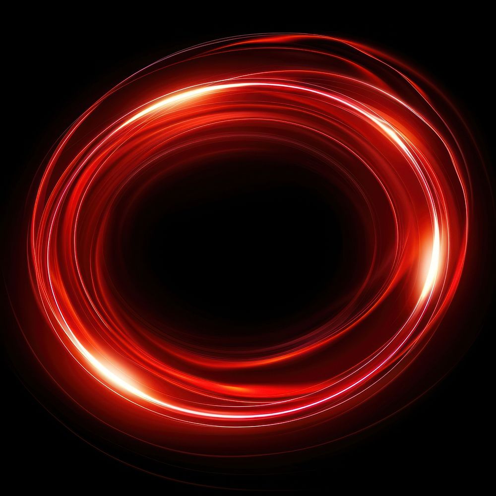 Glowing red circular light trail | Free Photo Illustration - rawpixel