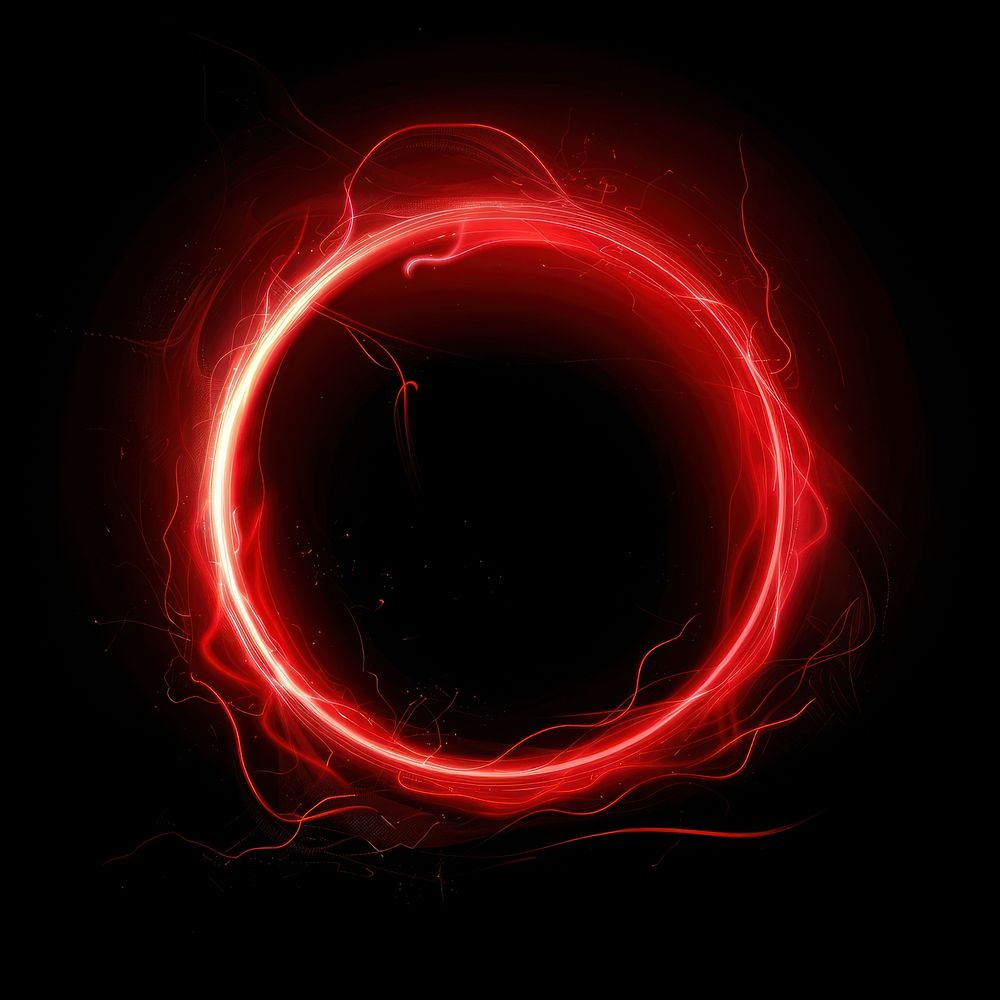 Glowing red energy circle illustration | Free Photo Illustration - rawpixel