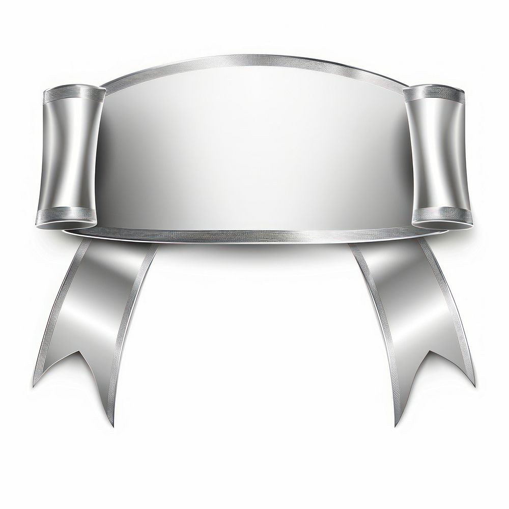 Elegant silver ribbon banner illustration | Free Photo Illustration ...