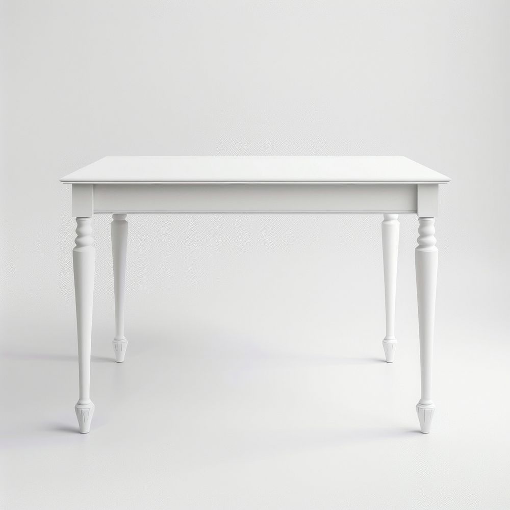 Elegant white wooden dining table | Premium Photo - rawpixel