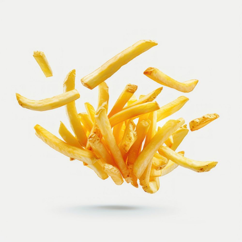 Crispy golden flying French fries | Free Photo - rawpixel