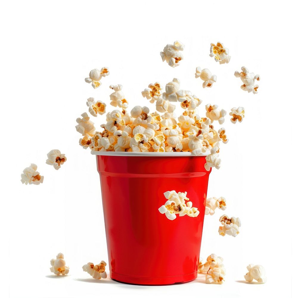Popcorn overflowing red bucket | Free Photo - rawpixel