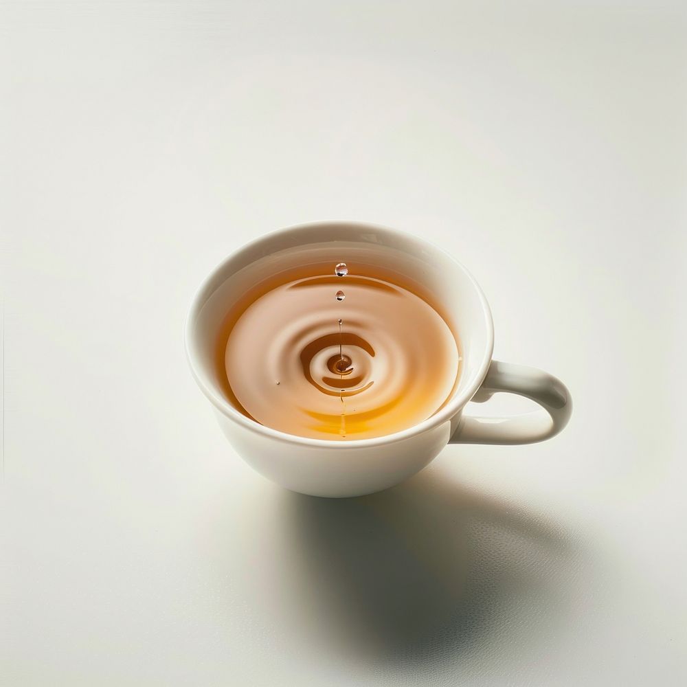 Tea ripple in white cup | Free Photo - rawpixel