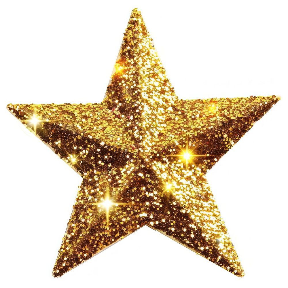 Sparkling golden glitter star | Free Photo - rawpixel