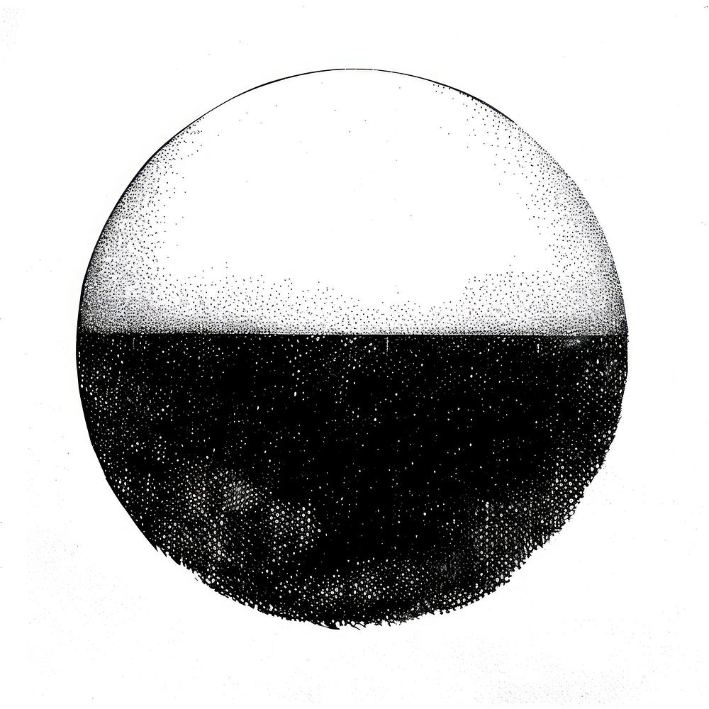 Abstract dotwork circular landscape illustration | Free Photo ...