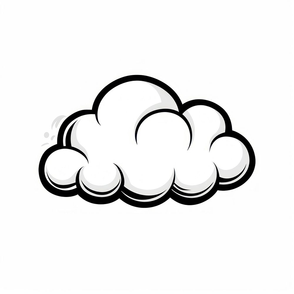 Cartoon cloud illustration, simple design | Free Photo Illustration ...