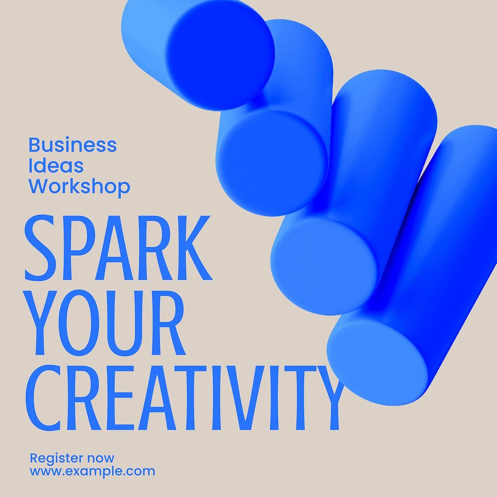 Business workshop Instagram ad template | Premium Vector Template ...