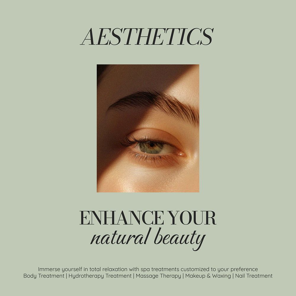 Aesthetics Instagram post template vector | Premium Vector Template ...