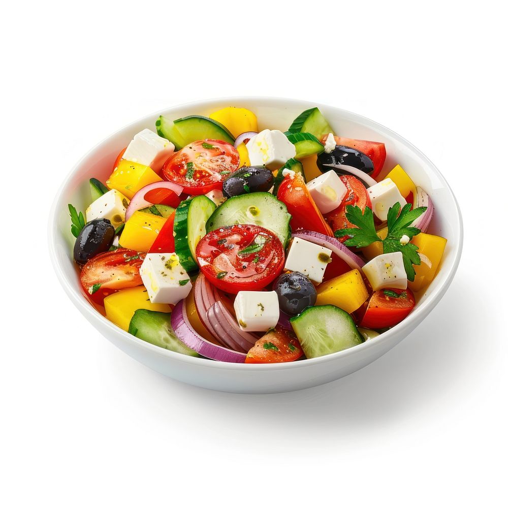 Fresh colorful Greek salad bowl | Free Photo - rawpixel